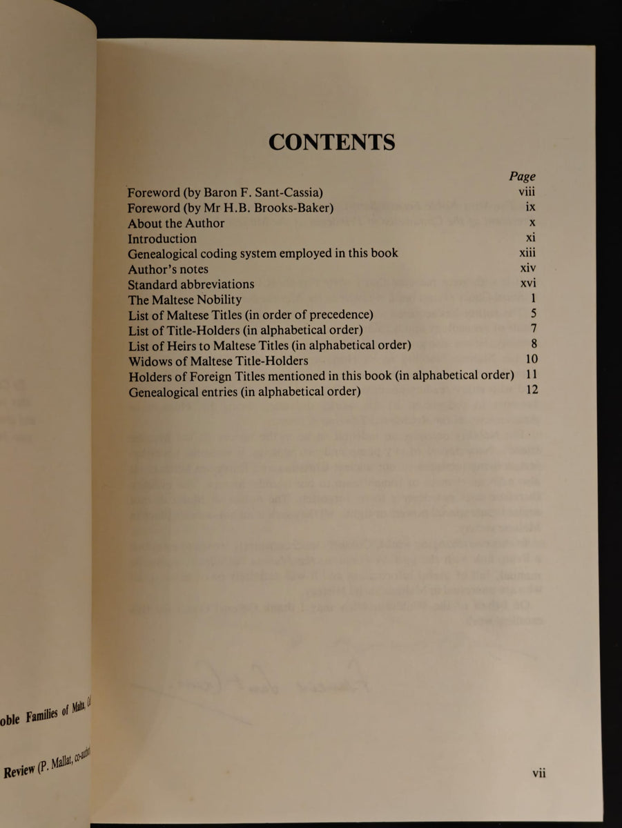 A Guide to the Maltese Nobility – Gigi's Collectables