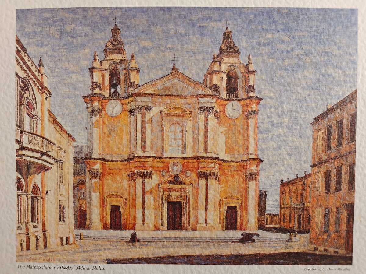 The Metropolitan Cathedral Mdina, Malta print by Doris Micallef – Gigi ...